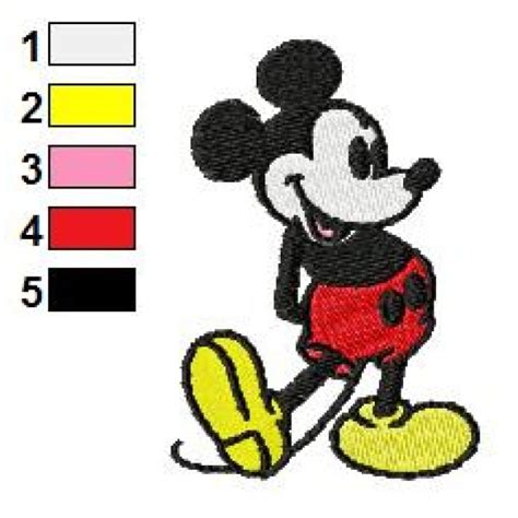 Mickey Mouse Embroidery Design 05