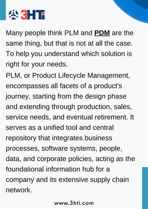 Comprehending The Difference Between PLM And PDM PDF