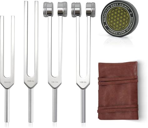 Tuning Forks For Healing Set Includes 128hz 136hz 256hz 384hz And Activator