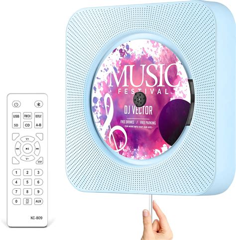 Greadio Reproductor de CD portátil con Bluetooth reproductor de música