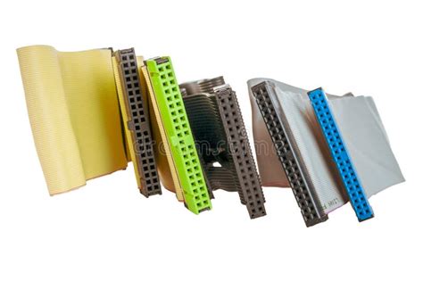 Outdated Cable Ide Cable For Connecting Hard Drives And Drives In A