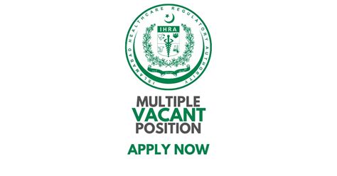 Islamabad Healthcare Regulatory Authority Ihra Jobs January 2025