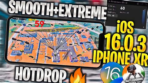 Iphone Xr Ios 1603 Bgmipubg Hot Drop Test With Fps Meter 2022🔥•bgmi