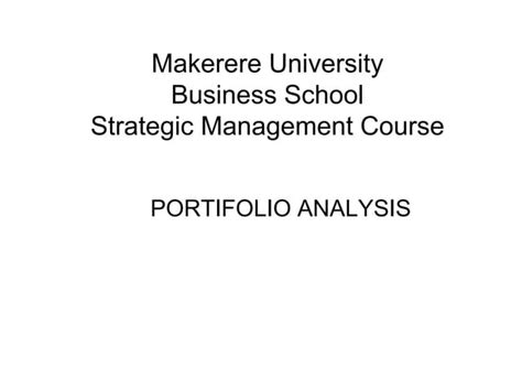 10 Portfolio Analysis Pptppt Financial Industry Industries