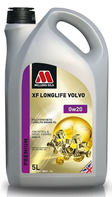 Millers Oils XF Longlife Volvo 0w20 C5 Fully Synthetic Engine Oil 5 ...