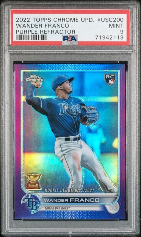 2022 Topps Chrome Update Series Rookie Debut Purple Refractor Usc200