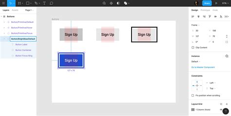 Mini Tutorial Working With Figma Button Components Toptal®