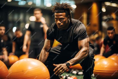 Premium Photo Strength And Conditioning Coach Explains To Football