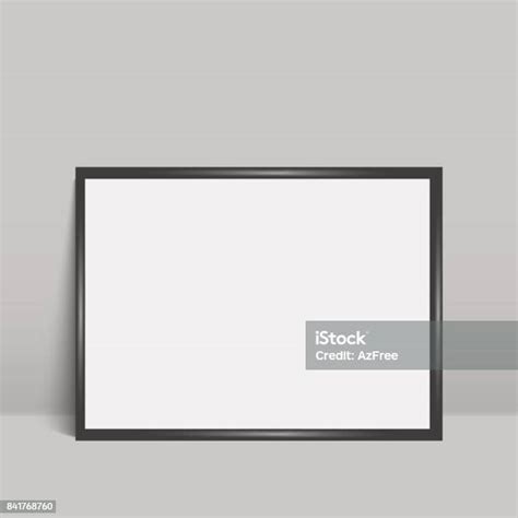 블랙 시트는 회색 벽에 기대어입니다 벡터 일러스트입니다 모의 0명에 대한 스톡 벡터 아트 및 기타 이미지 0명 3차원 형태 공란 Istock