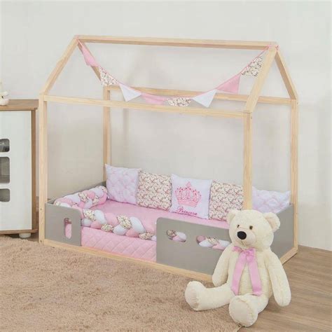 Cama Montessoriana Solteiro Rosa Menina Maria Grao Gente Casas Bahia