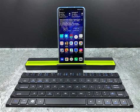 Foldable Rollable Bluetooth Keyboard With Carrying Cover Computers