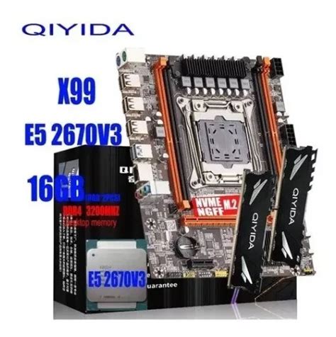 Kit Placa Mãe X Xeon E V gb Ddr Qiyida Novo Frete grátis