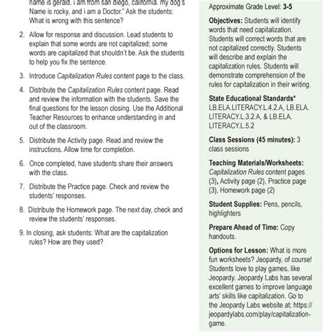 Capitalization Rules Free Pdf Download Learn Bright