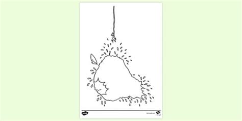 Water Balloon Bursting On A String Colouring Sheets
