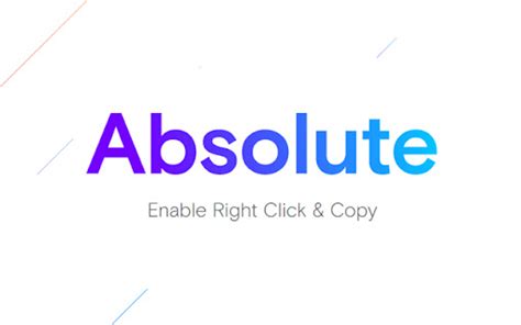 Absolute Enable Right Click And Copy Free Download