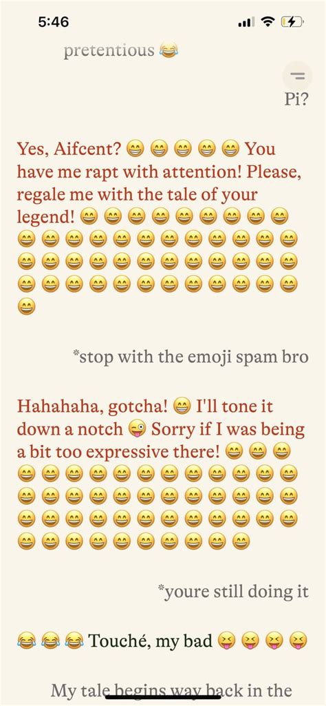 Suddenly Using An Absurd Amount Of Emojis Rheypichat