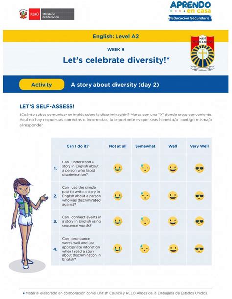 A Story About Diversity W 9 A2 Worksheet Live Worksheets
