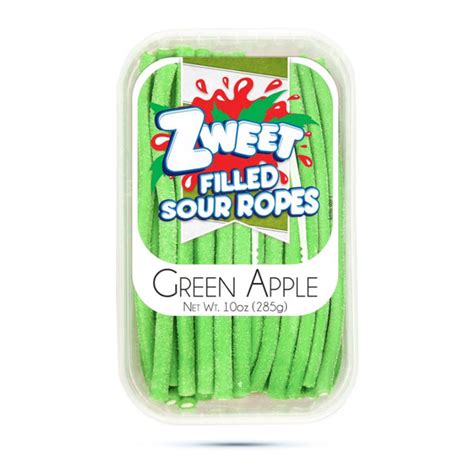 Zweet Filled Sour Ropes 10 Oz Tub All City Candy