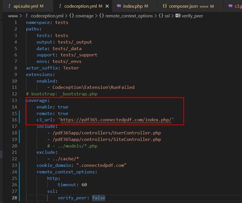 Remote Coverage Result All Issue Codeception C Github
