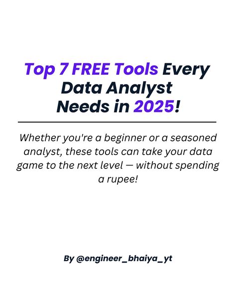 𝗦𝗵𝗶𝘃𝗮𝗻 𝗸𝘂𝗺𝗮𝗿 𝗦𝗲𝗻𝗶𝗼𝗿 𝗗𝗮𝘁𝗮 𝘀𝗰𝗶𝗲𝗻𝘁𝗶𝘀𝘁 top 7 free tools every data