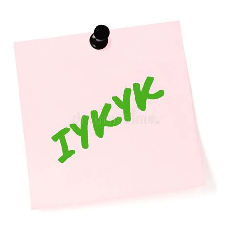 If You Know You Know Acronym IYKYK Text Macro Closeup Neon Green