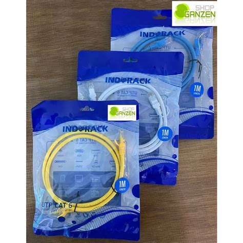Jual INDORACK Patchcord CAT6 1M Patch Cord CAT 6 1 Meter Shopee Indonesia