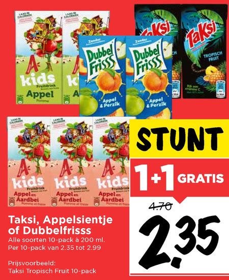 Dubbelfrisss Fruitdrank Folder Aanbieding Bij Vomar Details