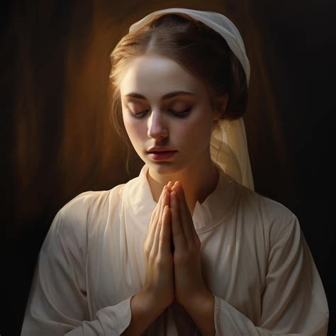 Mujerorando Foto Premium