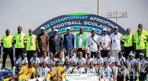 Championnat Scolaire Africain De Football Ufoa A U15 Le Sénégal