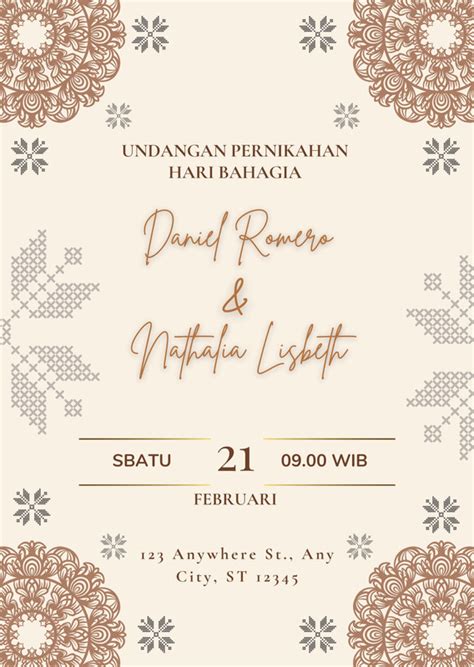 Halaman 3 Gratis Contoh Undangan Pernikahan Islami Keren Canva