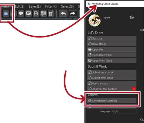 Medibang Settings Clgtart