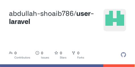 github abdullah shoaib786 user laravel