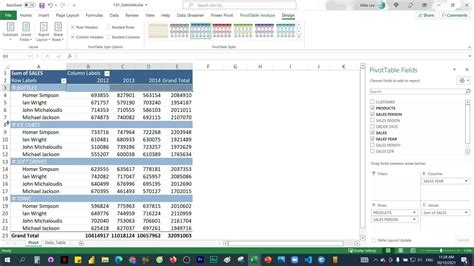 6 1 subtotals pivot table youtube