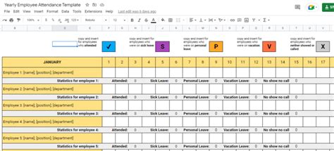 15 Best Free Google Sheets Attendance Templates For 2023