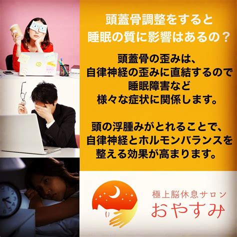 極上 脳休息サロン おやすみ 『噂の頭蓋骨調整』 ~ Before → After