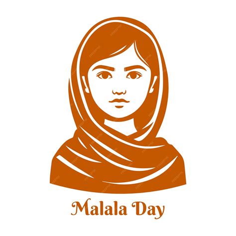 Premium Vector Happy Malala Day Greetings