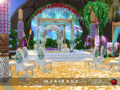 Marianne Wedding Venue No Cc By Melapples From Tsr • Sims 4 Downloads