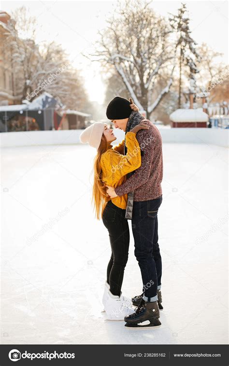 Cute Couples Ice Skating
