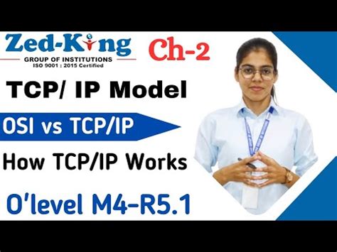 TCP IP Model OSI Vs TCP IP Chapter 2 Class 5 O Level M4 R5 1 Tutorial In Hindi Zedking