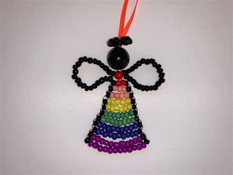 Handgemachte Perle Engel Stolze Farbe Perle Engel Kunststoff Etsy