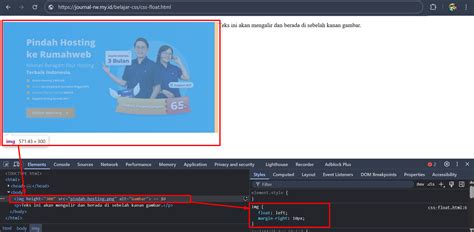 Belajar Css Bagian 15 Mengenal Properti Css Float