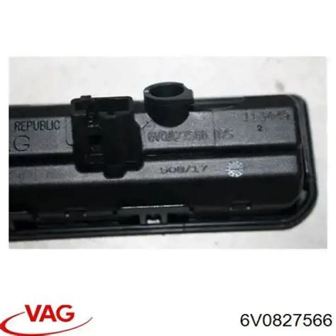 6V0827566 VAG кнопка привода замка крышки багажника (двери 3/5-й (ляды)