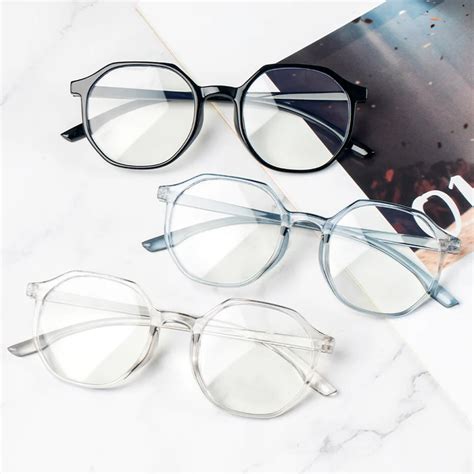 투명 비 정밀 라운드 안경 새로운 여성남성 컴퓨터 안티 블루 라이트 보호 눈 장식 안경 광학 렌즈blue 빛 블로킹 Glasses Aliexpress