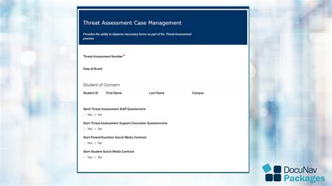 K 12 Threat Assessment Package