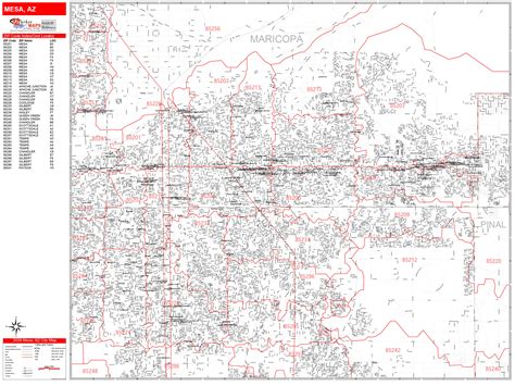 Mesa Arizona Zip Code Map Map