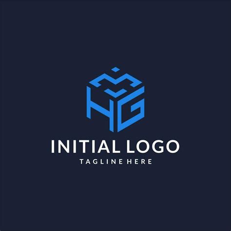 HG Logo Hexagon Designs Best Monogram Initial Logo With Hexagonal Shape Design Ideas