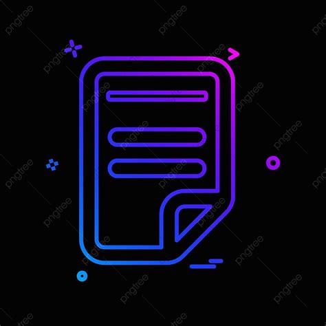 Diseño Vector Icono De Documento PNG Vector Colección Página PNG y