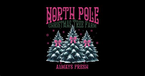 North Pole Christmas Tree Pink Christmas Coquette Bow Christmas