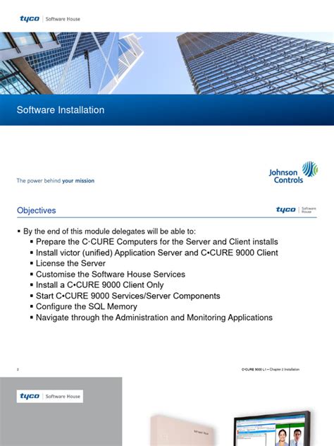 Technical Training Ccure 9000 Chapter 2 Installation V290 Pdf