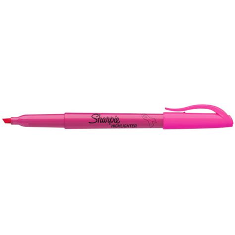 Sharpie 1741909 Pink Ribbon Pink Chisel Tip Pocket Style Highlighter
